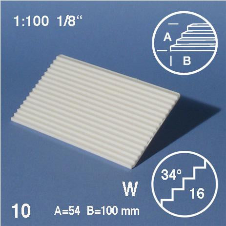 TREAD PLATES, SLOPE = 34 deg, SCALE M=1:100 – Schuckertz Model Material