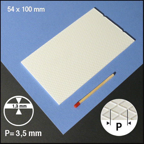 DIAMOND SHAPED PLATES, WHITE, M= (10 PCS) – Schuckertz Model Material